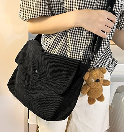 Corduroy Hobo Bag Women Large Satchel Bag Shoulder Bag Stylish Crossbody Bag College Bag Tote Handbag Cute Hobo Bag 2022