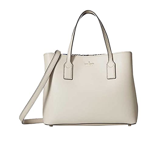 Designer Kate New York Women's Hadley Road Small Dina Top Handle Handbag Tote in Tusk Light Cream light Beige