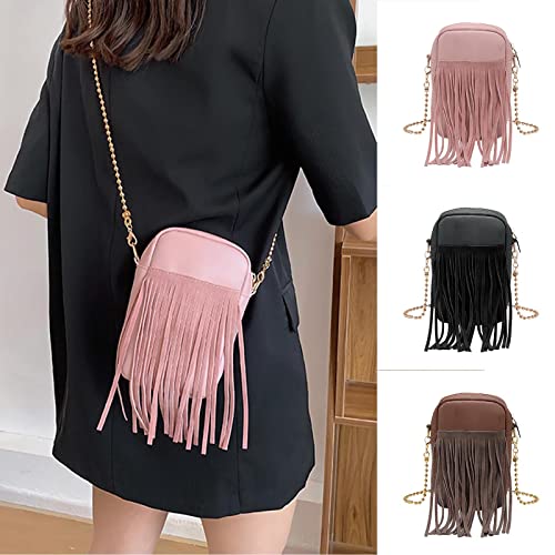 Satchel Bags for Women Crossbody Leather Shoulder Classic Small Capacity Leather Messenger Bag Chain Strap Clutch Bags, Brown