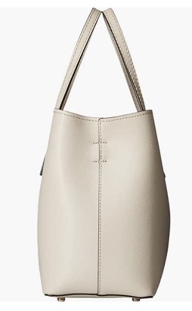 Designer Kate New York Women's Hadley Road Small Dina Top Handle Handbag Tote in Tusk Light Cream light Beige