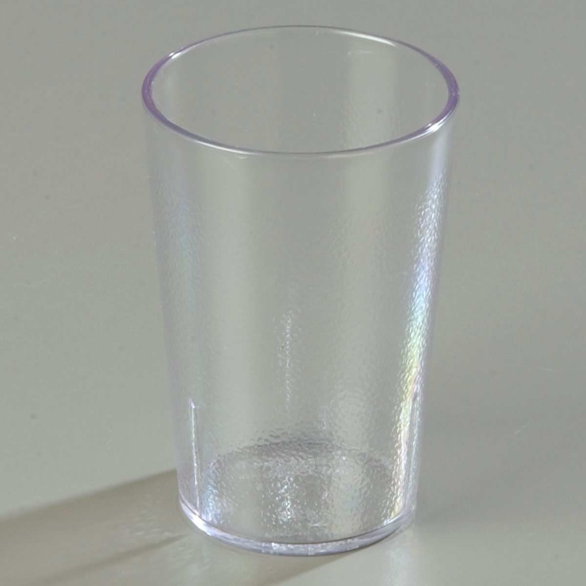 CFS 55268107 Stackable ShatterResistant Plastic Tumbler, 8 oz., Clear (Pack of 6)