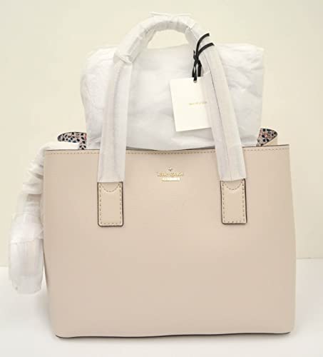 Designer Kate New York Women's Hadley Road Small Dina Top Handle Handbag Tote in Tusk Light Cream light Beige