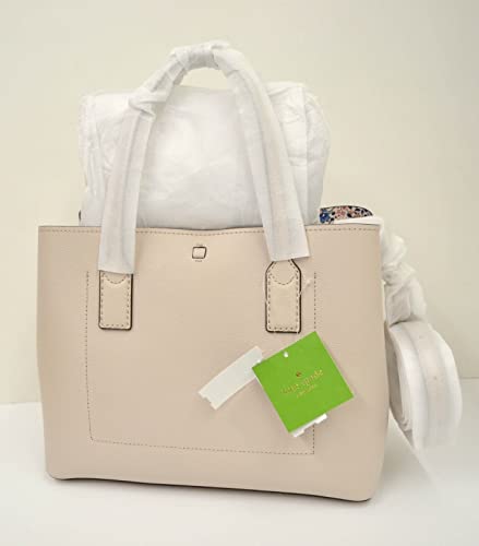 Designer Kate New York Women's Hadley Road Small Dina Top Handle Handbag Tote in Tusk Light Cream light Beige