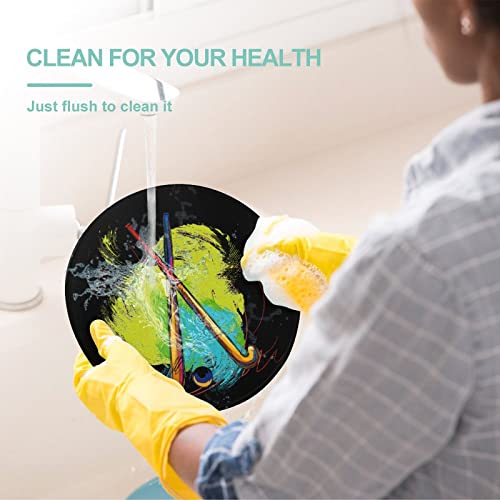Field Hockey Cutting Board Tempered Glass Chopping Board for Kitchen Hotel