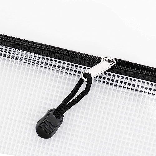 Oaimyy-3"x 5", 18 Pcs Zipper Pouches with with Label Pocket Document Folders Zip Bag for Office Supplies, Organizing Storage (3 * 5 inch, Multicolor)