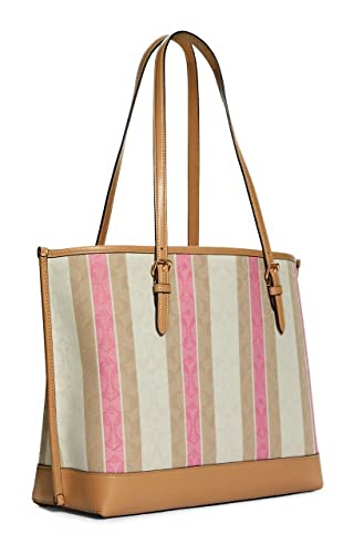 Coach Mollie Tote In Signature Jacquard With Stripes