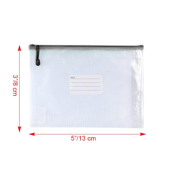 Oaimyy-3"x 5", 18 Pcs Zipper Pouches with with Label Pocket Document Folders Zip Bag for Office Supplies, Organizing Storage (3 * 5 inch, Multicolor)
