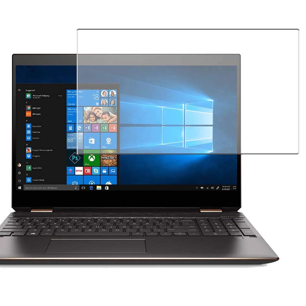 Puccy Anti Blue Light Tempered Glass Screen Protector Film , compatible with HP Spectre x360 15-df0000 / df0010tx / df0009tx / df0000nx / df0000tx / df0000no / df0002na / df0004na 15.6" (Active Area Cover Only) Protective Protectors Guard