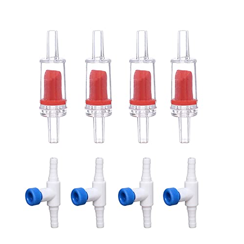 ALEGI 4pcs Large Aquarium Sponge Filter with Suction Cups, Check Valves for Breeding Fry Betta Shrimp Fish Tank (X-Large for 40-80 Gal 4 Pcs)
