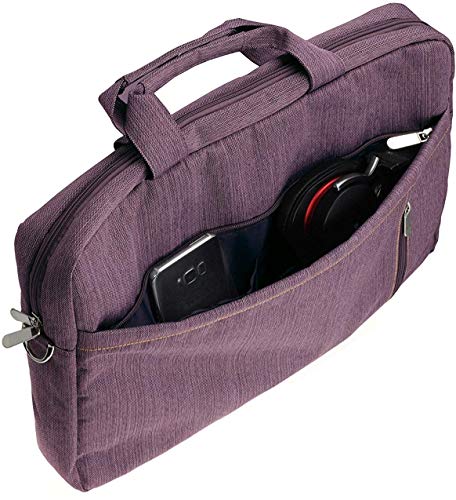 Navitech Purple Premium Messenger/Carry Bag Compatible With HP Spectre x360 15-df1010na 4K 15.6 InchConvertible Laptop