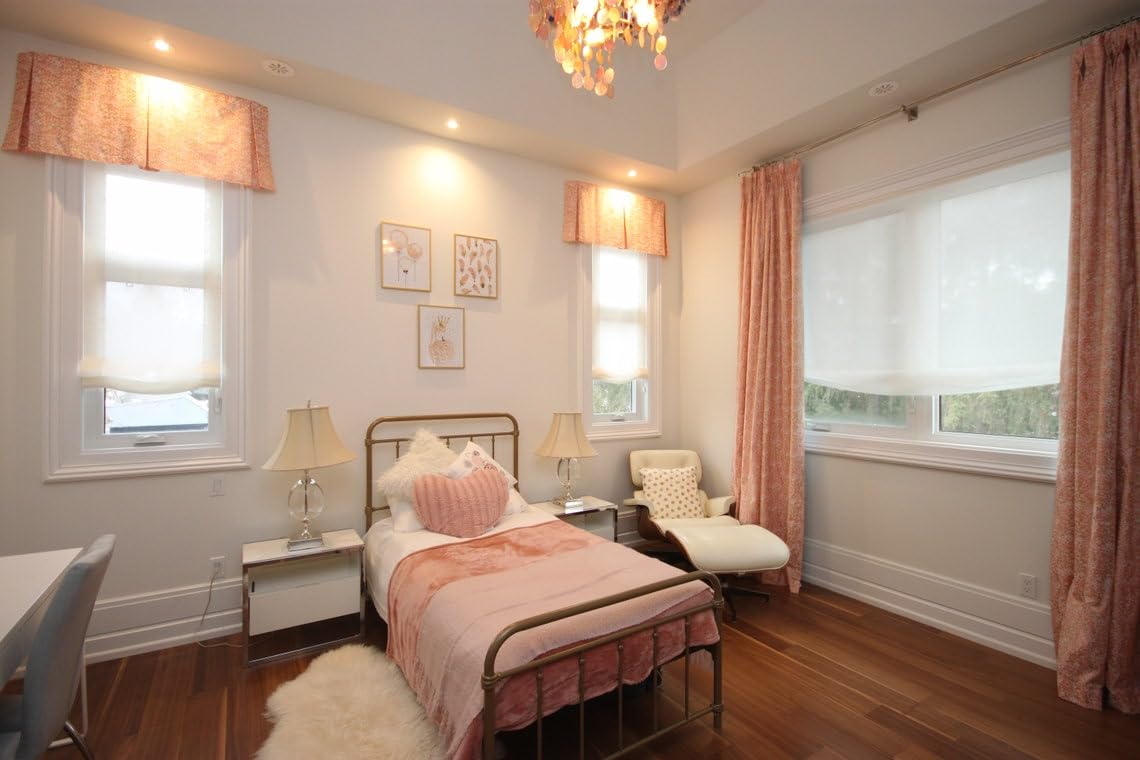 Cordless Roman Shades, Utopia (100% sheer linen), Sheer Linen Roman Shades, Custom Made Window treatments