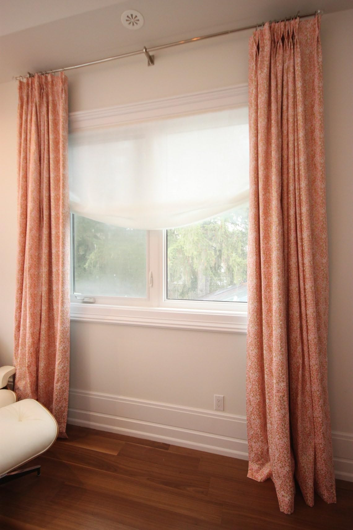 Cordless Roman Shades, Utopia (100% sheer linen), Sheer Linen Roman Shades, Custom Made Window treatments