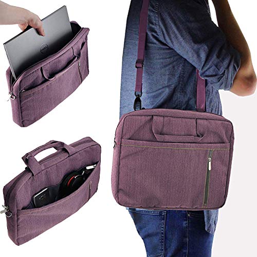 Navitech Purple Premium Messenger/Carry Bag Compatible With HP Spectre x360 15-df1010na 4K 15.6 InchConvertible Laptop