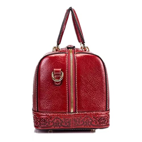 DANN Women's Handbag Vintage Bag Women's Messenger Bag Embossed Handbag