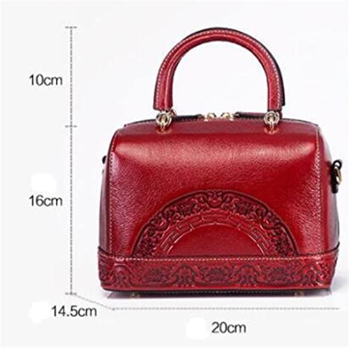 DANN Women's Handbag Vintage Bag Women's Messenger Bag Embossed Handbag