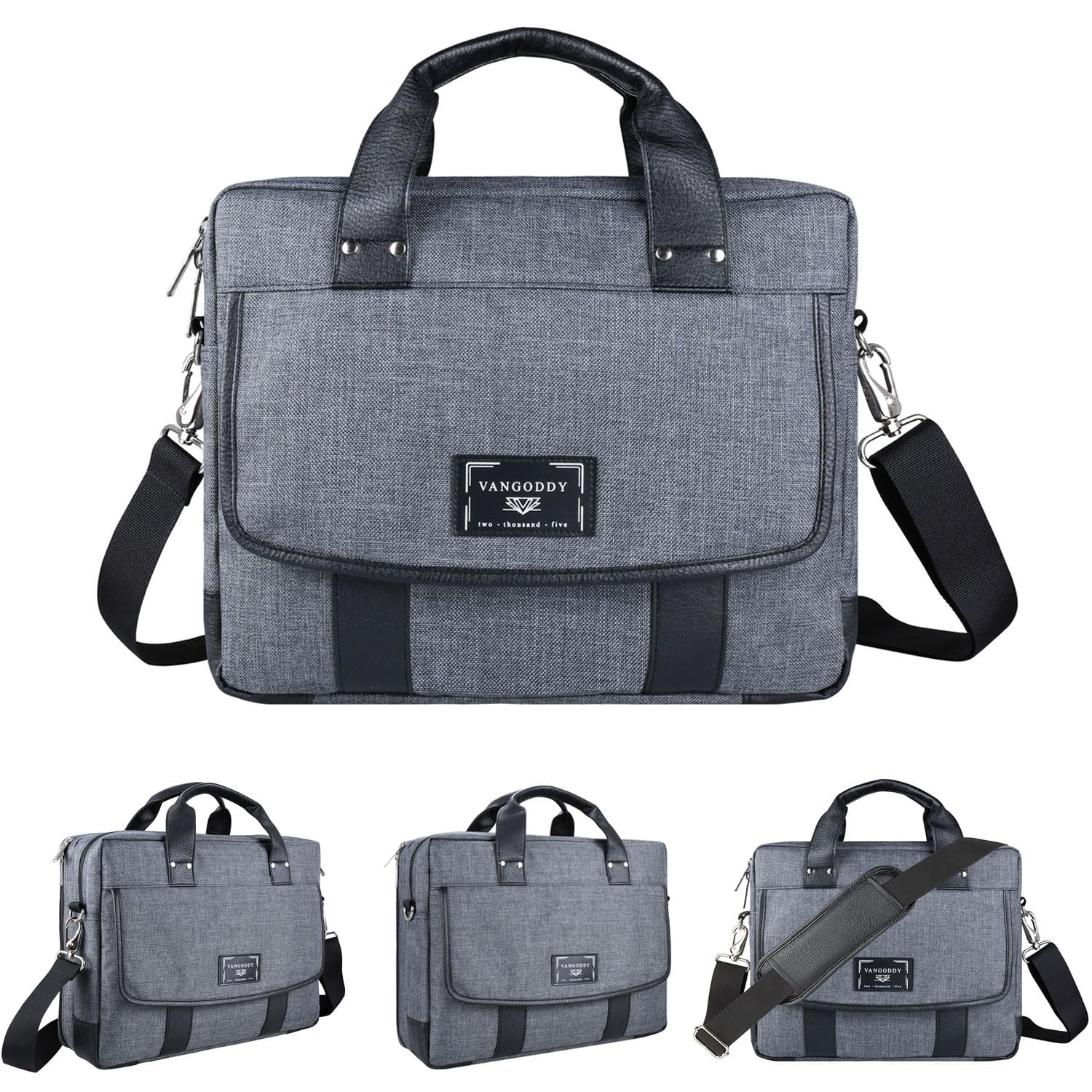 Laptop Messenger Shoulder Bag 15.6 Inch for HP Pavilion 15, Spectre x360 16, Envy 16, Elitebook, ProBook, for Work Travel Business Men Women