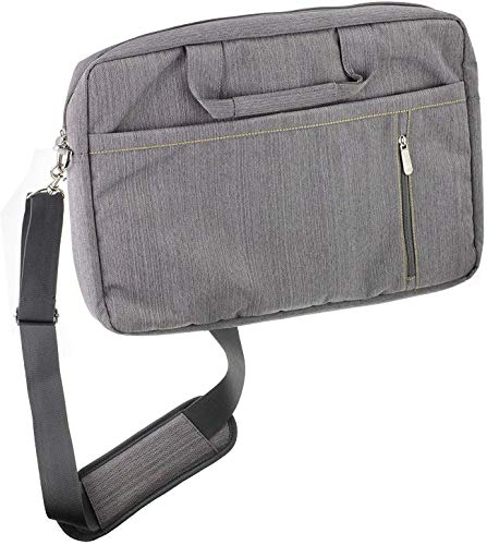 Navitech Grey Premium Messenger/Carry Bag Compatible With HP Spectre x360 15-df1010na 4K 15.6 InchConvertible Laptop