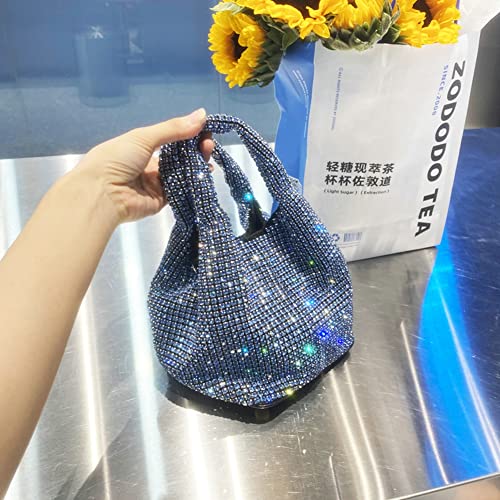 Women Rhinestones Tote Bag Crystal Hobo Bag Bling Bling Evening Handbag Stylish Shiny Clutch Purse Wedding Party