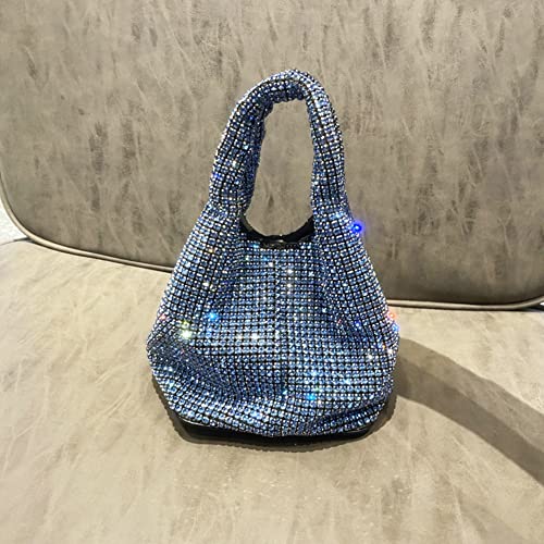 Women Rhinestones Tote Bag Crystal Hobo Bag Bling Bling Evening Handbag Stylish Shiny Clutch Purse Wedding Party