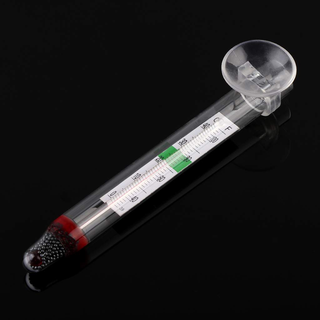 10-Pack Aquarium Floating Thermometer Accurate Fish for Tank Thermometers with Suction Cup 0-40℃ 40-100℉ Temperature Aquarium Fish Tank Digital Scale Stick On Thermostat Thermometer Strip Display