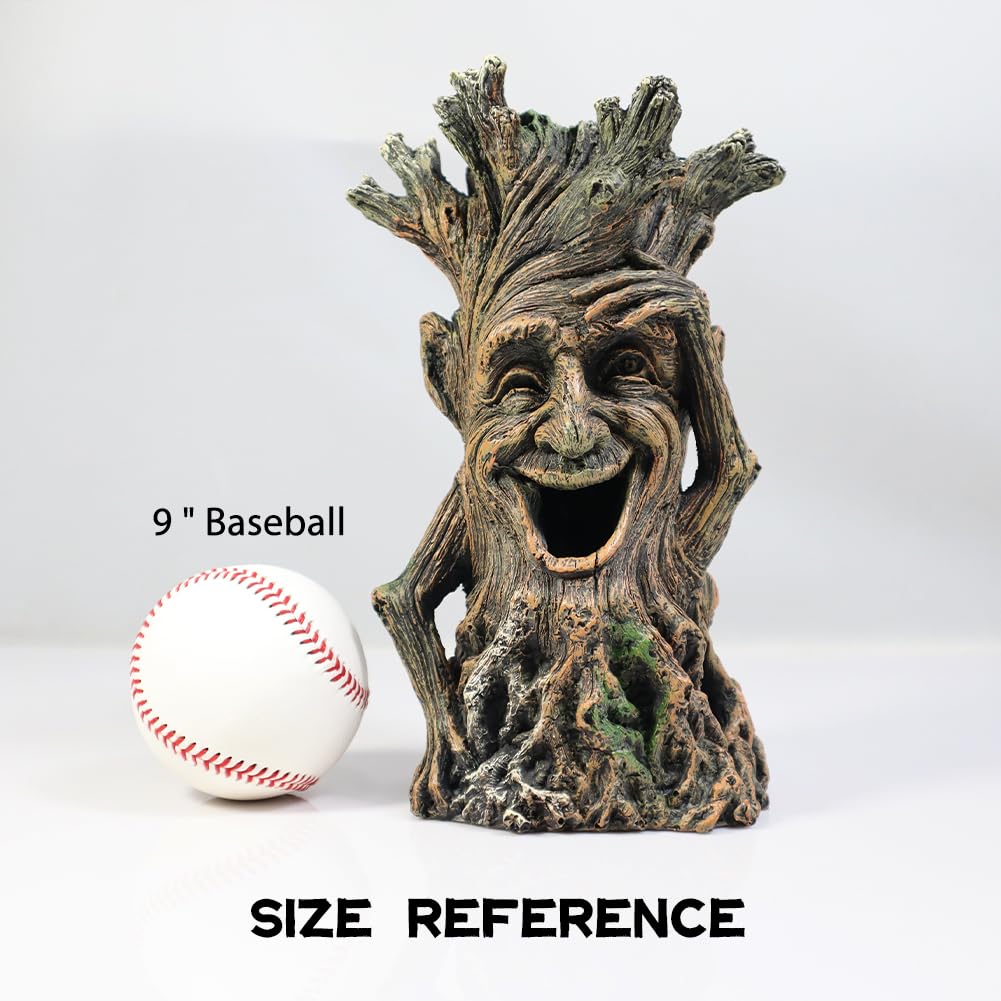 PTFJZ Fish Tank Accessories-Hollow Tree Trunk Aquarium Decorations Disney Aquarium Decorations for Betta Hideout Caves Large Aquarium Décor Thematic Ornaments