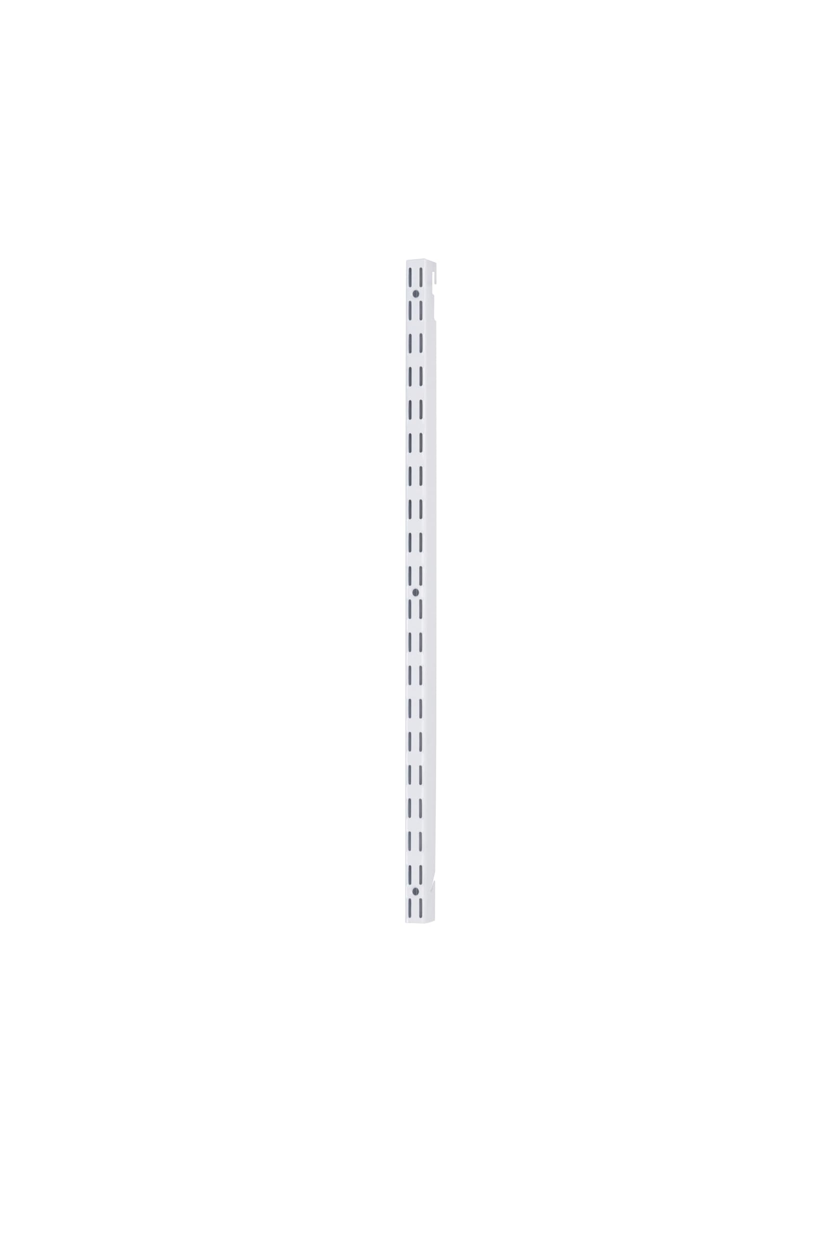 Rubbermaid Fast Track Adjustable Closet System Hardware, 25-Inch Upright, White, Pantry Storage/Organization for Clothes/Shoes/Food/Cleaning Supplies