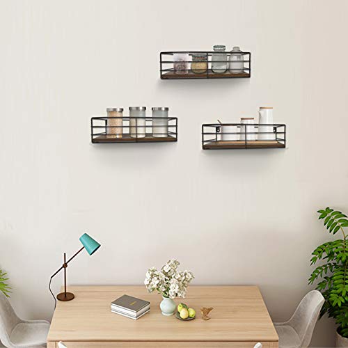 CRUGLA Floating Bathroom Wall Mounted Shelves 5 Sets