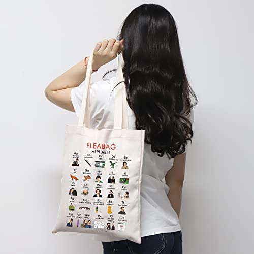 MNIGIU Fleabag TV Show Inspired Gift Fleabag Tote Bag Fleabag Merchandise Fleabag Fans Gift (Shopping bag)