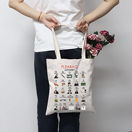 MNIGIU Fleabag TV Show Inspired Gift Fleabag Tote Bag Fleabag Merchandise Fleabag Fans Gift (Shopping bag)