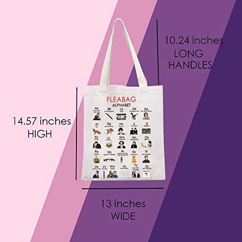 MNIGIU Fleabag TV Show Inspired Gift Fleabag Tote Bag Fleabag Merchandise Fleabag Fans Gift (Shopping bag)