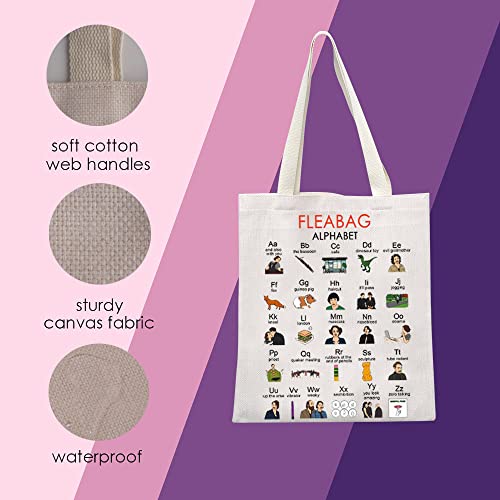 MNIGIU Fleabag TV Show Inspired Gift Fleabag Tote Bag Fleabag Merchandise Fleabag Fans Gift (Shopping bag)