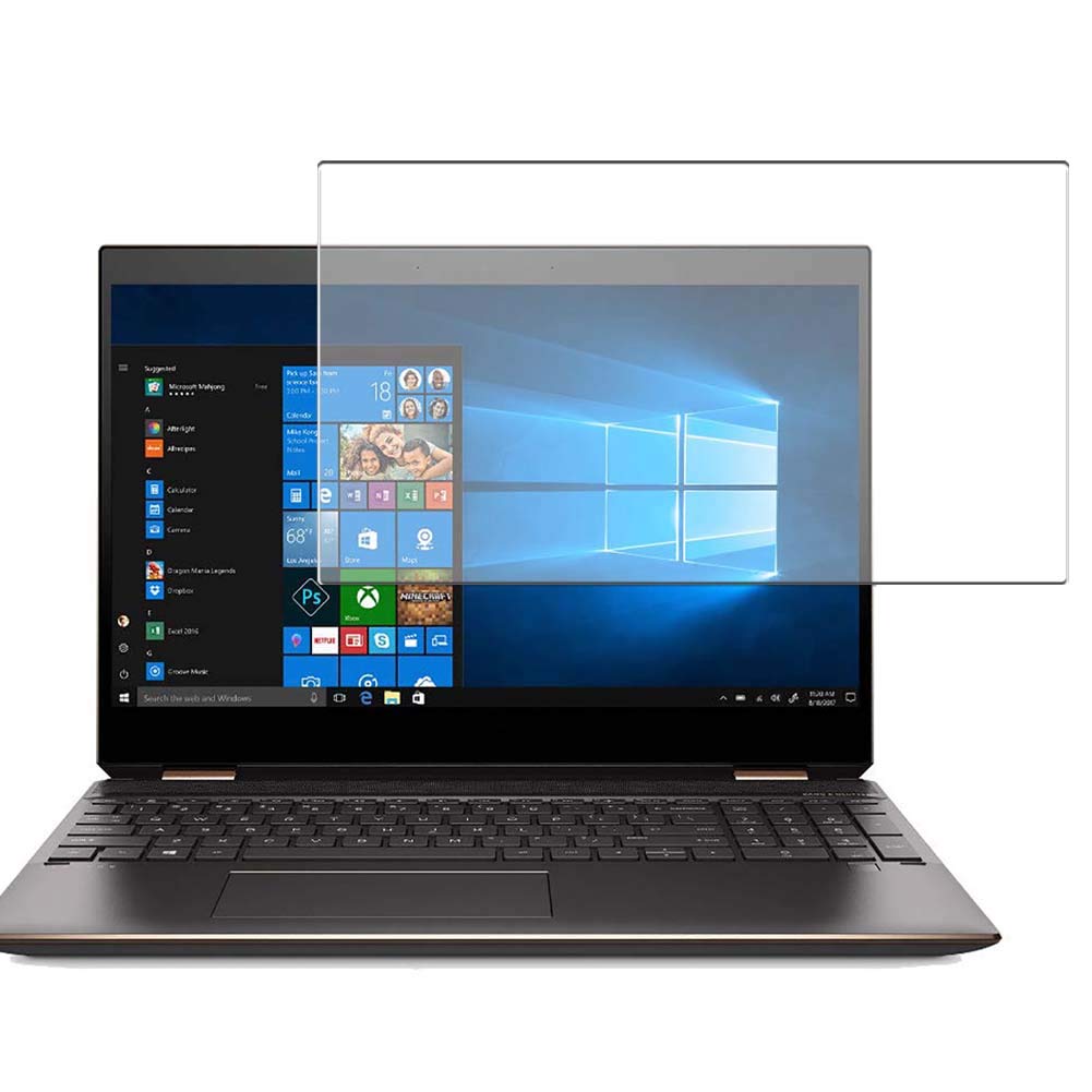 Puccy Tempered Glass Screen Protector Film, compatible with HP Spectre x360 15-df1000 / df1004na / df1010na / df1550nd / df1020ca / df1004tx 15.6" （Active Area Cover Only） Protective Protectors Guard