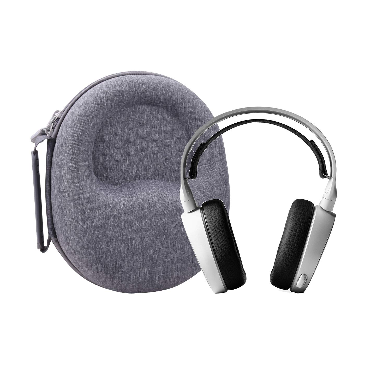 Aenllosi Hard Storage Case for SteelSeries Arctis 1 3 5 7 7X 7+ 7P+ 9 9X PRO PRO+ Prime/Arctis Nova PRO 1 1P 1X 3 7 7X 7P Gaming Headset(Grey)