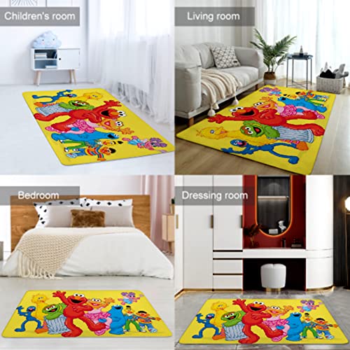 Cartoon ππ.πππ¦π π.ππ«πππ Area Rug, ππ.ππ¨ Pattern Theme Kids Bedroom Carpet, Non-Slip Washable Mat for Room Nursery Dorm Living Room Home Decor 60 * 39in