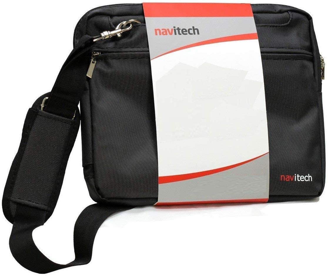 Navitech Black Sleek Premium Water Resistant Laptop Bag - Compatible With HP Spectre x360 15-df1004na 15.6" Laptop