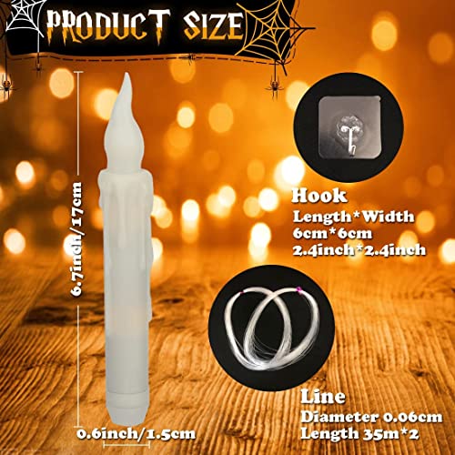 Am Bulan Magical Floating LED Candles Halloween Decoration - from The World of Witchcraft and Wizardry - 12 Floating Candles - Remote Operated