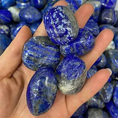 Gemstones for Decoration 100g Natural Large Lapis Lazuli Gravel Crystal Original Stone Granule Fish Tank Flower Landscaping Decoration Aura Crystal (Size : 200g)