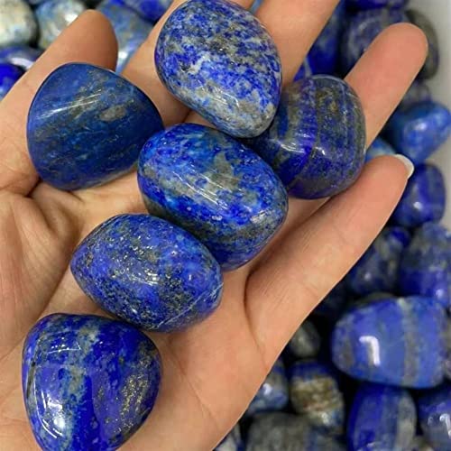 Gemstones for Decoration 100g Natural Large Lapis Lazuli Gravel Crystal Original Stone Granule Fish Tank Flower Landscaping Decoration Aura Crystal (Size : 200g)