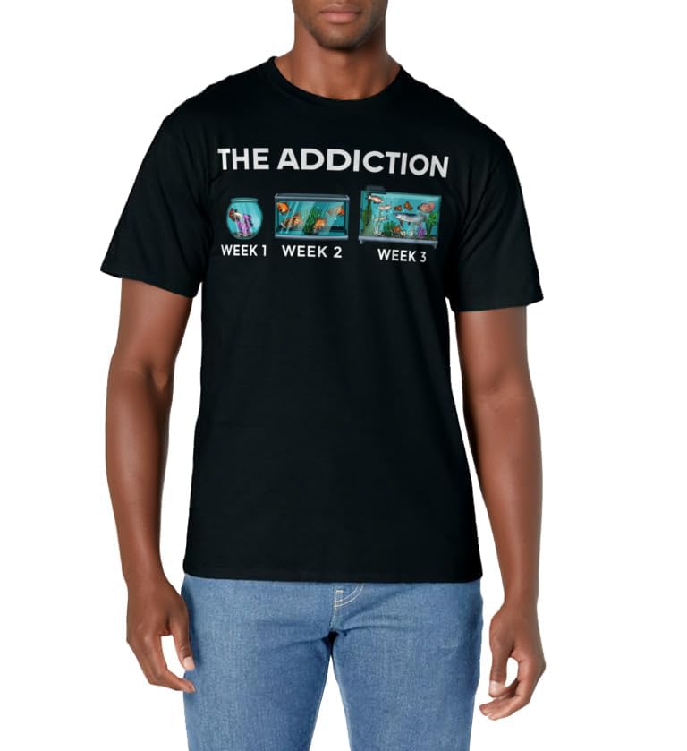 Funny Aquarium Designs For Men Women Fish Tank Fishkeeper T-Shirt