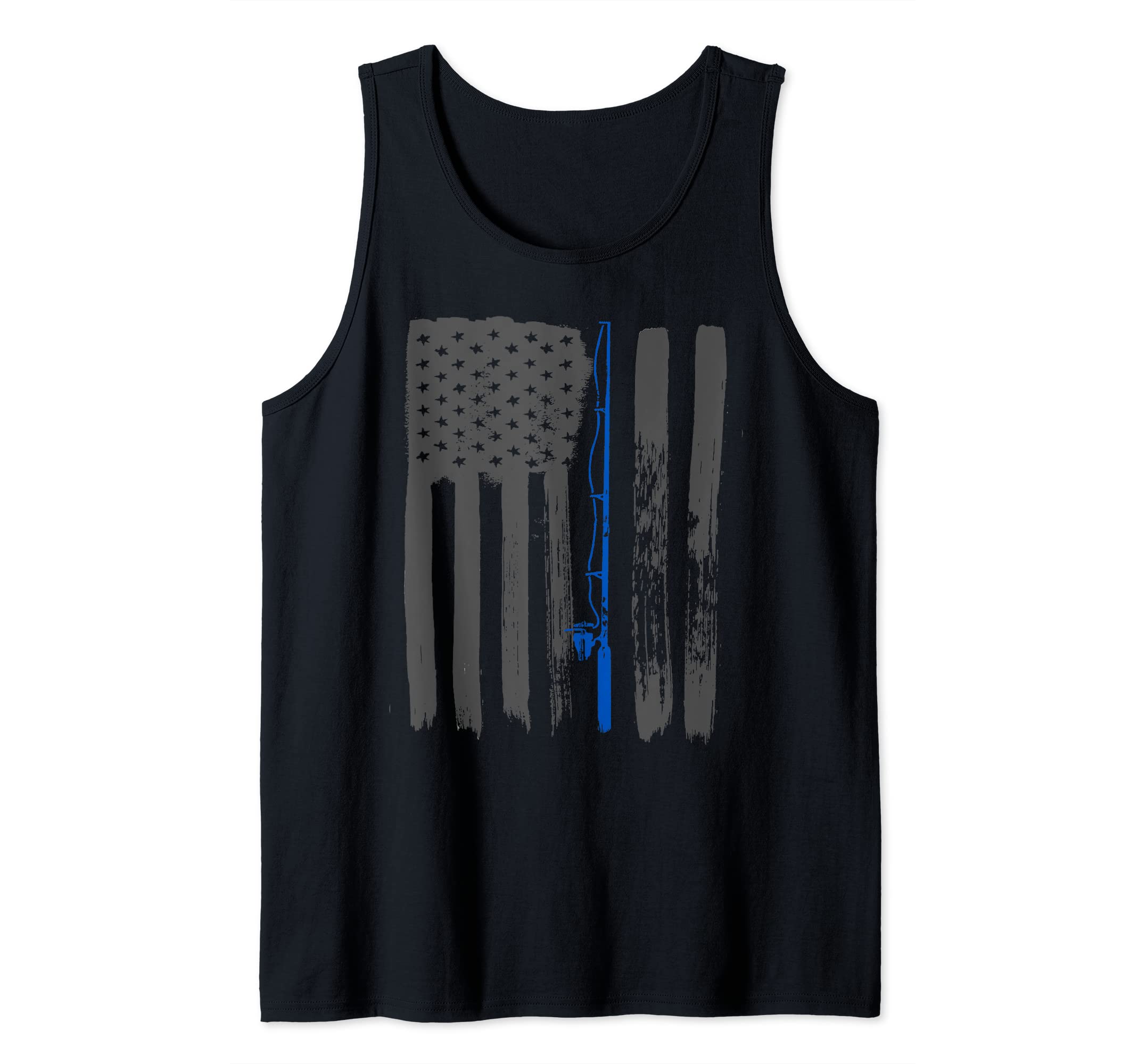 Vintage American Flag Fishing Shirt Fishing Tank Top