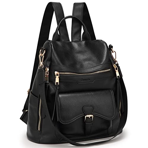 RICH LEAF Women Fashion Backpack Purse Convertible Shoulder Satchel Handbags for Women Travel Backpack Anti Theft Ladies Casual Leather Backpack Waterproof Multipurpose Design