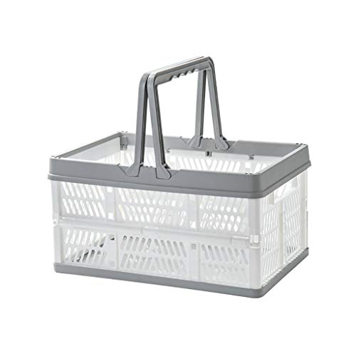 Plastic Jar with Container Crate Storage with Storage Collapsible Folding Plastic Handles Easy Kitchen,Dining & Bar