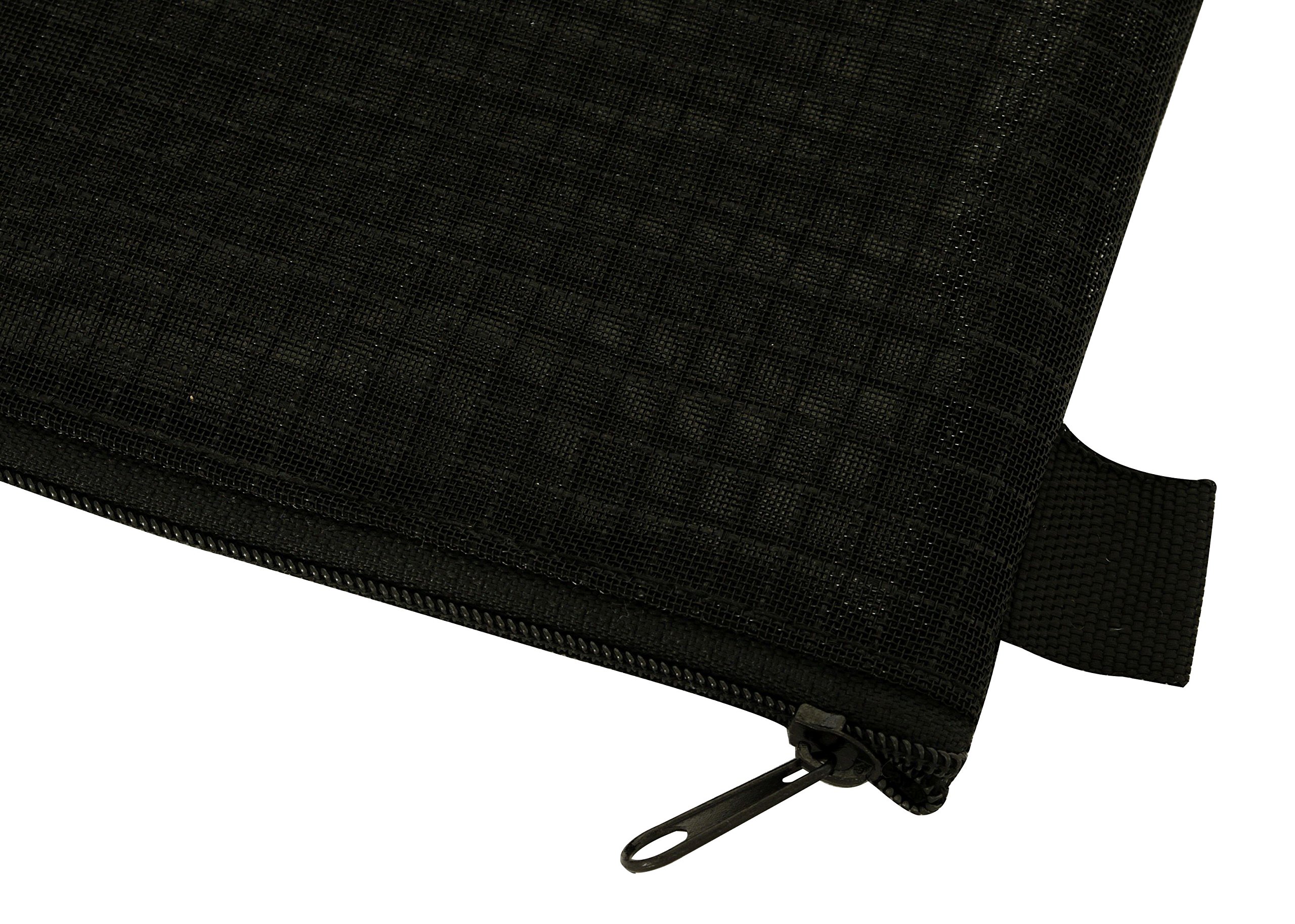 Mesh Bag With Zipper, Set Of 5, Organize Supplies, Cosmetics, Travel Accessories (6x8, Black)