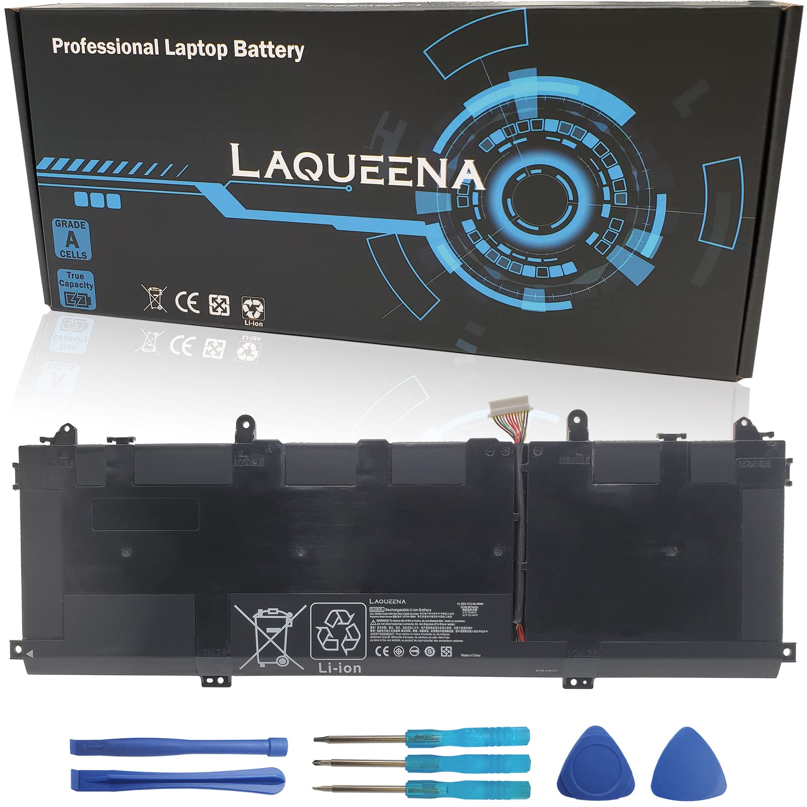 LAQUEENA SU06XL Laptop Battery Compatible with HP Spectre X360 15-DF0000 15-DF0000NF 15-DF0000NO 15-DF0000NV 15-DF0000NX 15-DF0000TX 15-DF0005TX 15-DF0011NF 15-DF0025NA 15-DF0044NB 15-DF0757NZ