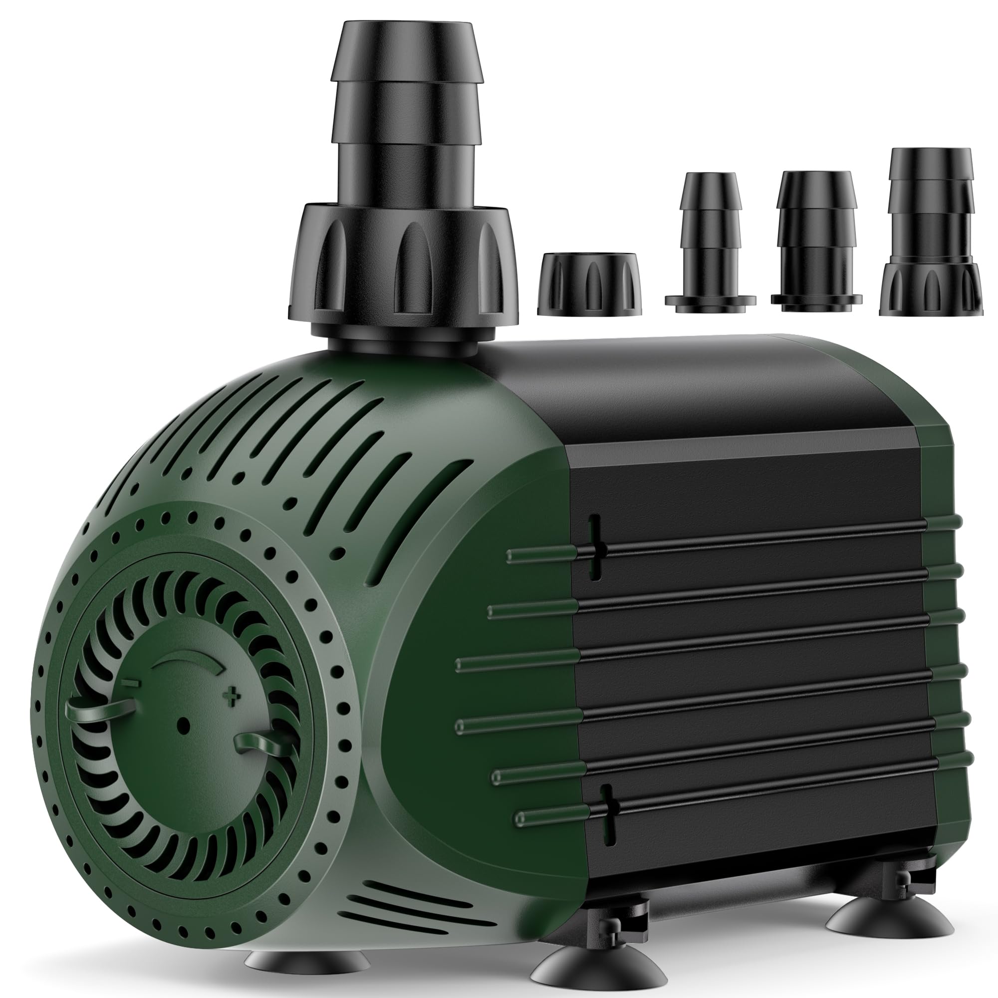 POPOSOAP Submersible Water Pump 880GPH(60W, 3000L/H), Fountain Pump with 8.5FT High Lift & 3 Nozzles, Ultra Quiet Aquarium Water Pump for Fish Tank, Outdoor, Pond, Waterfall, Hydroponics, Aquarium