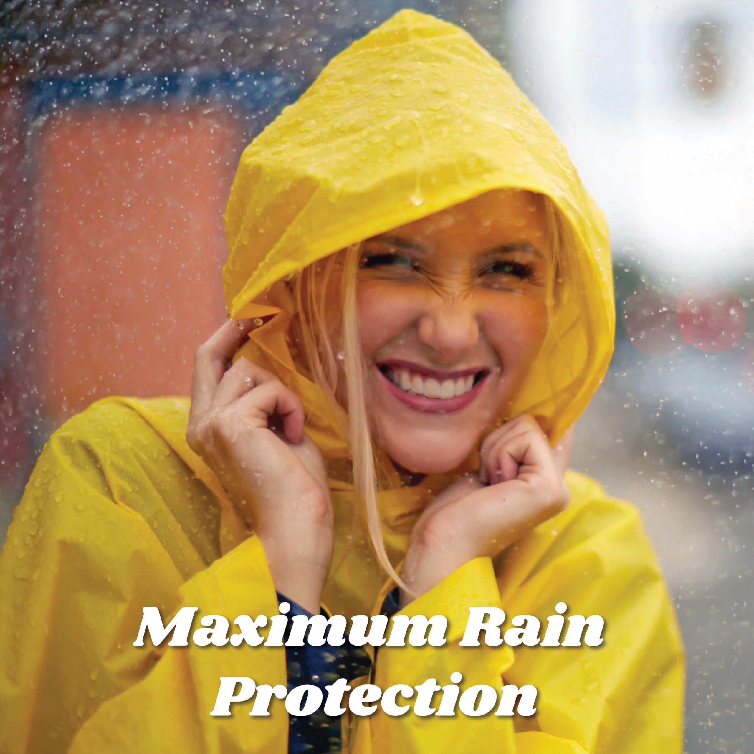 Totes One Size Reusable, Compact & Travel-Friendly, Pullover Hood, Easy Snap, Lightweight, Royal