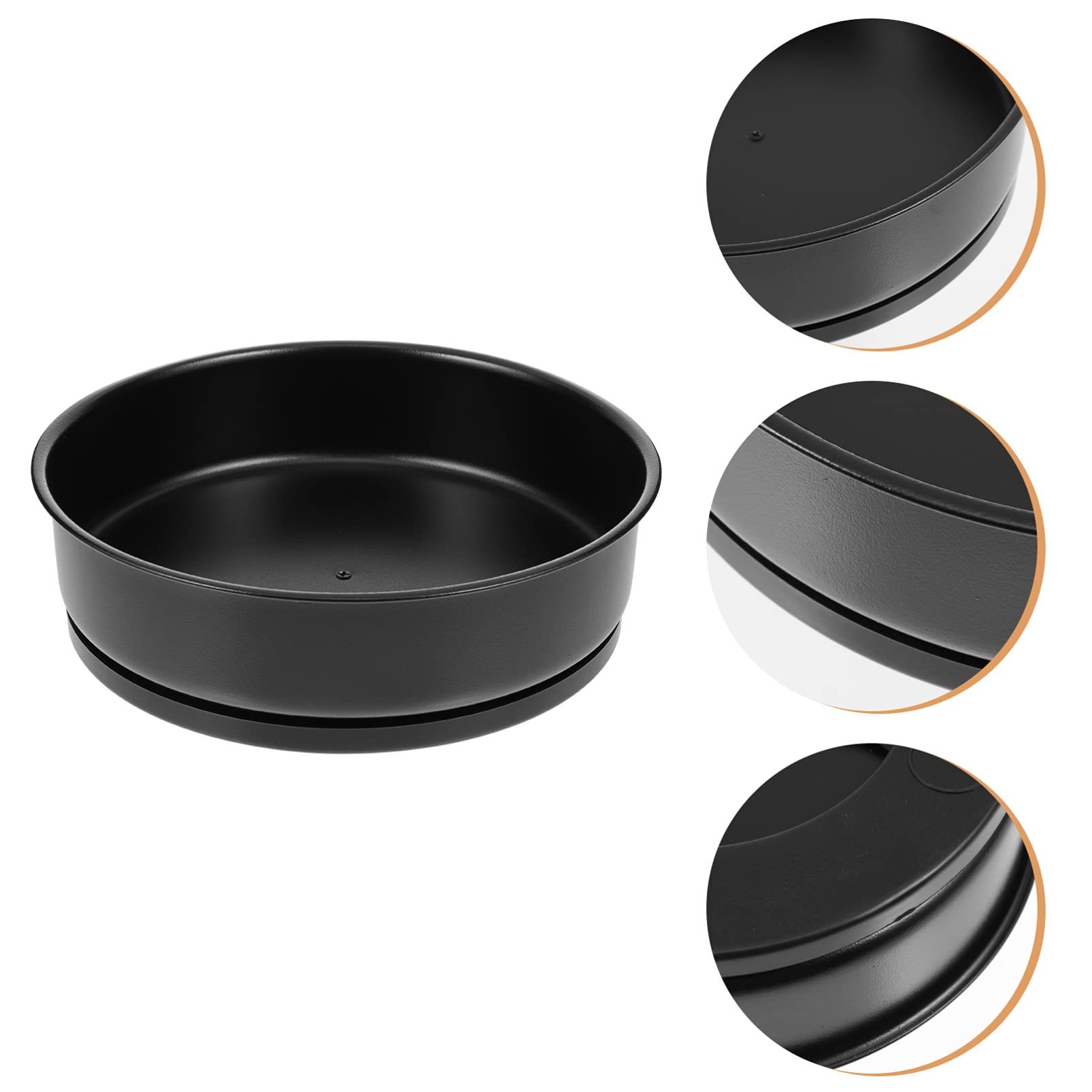 Alipis Rotating Storage Tray Kitchen Organizer Stainless Steel, Turntable Rack 360 Degree Spinning Storage Container Cabinet Organizer