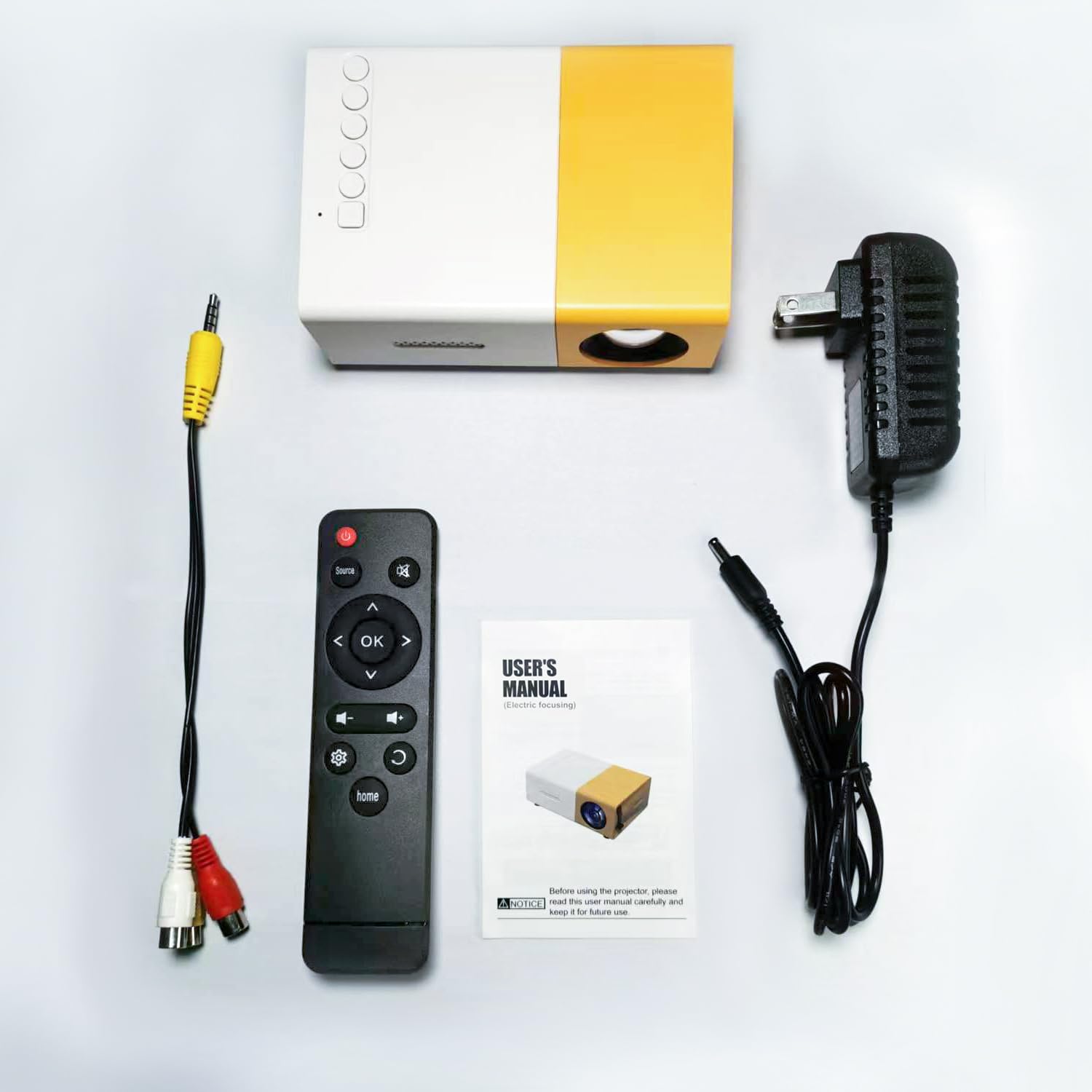 Portable Mini projectors LED Micro Projector 1080P Home Party Meeting Theater Projector(Newest Upgraded Version )