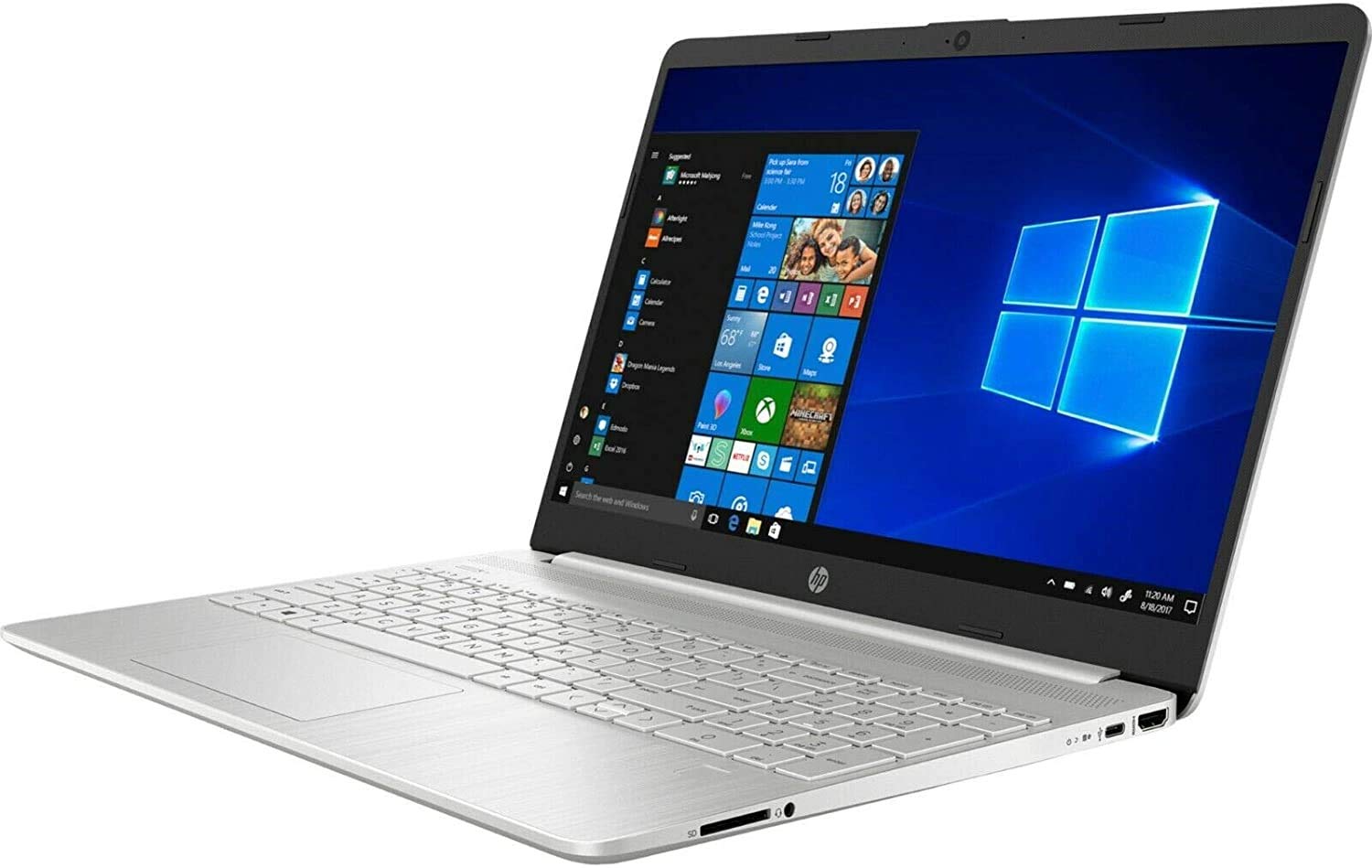 HP 15.6" HD Intel 10th Gen i3-1005G1 3.4GHz 8GB RAM 256GB SSD Win 10 Laptop