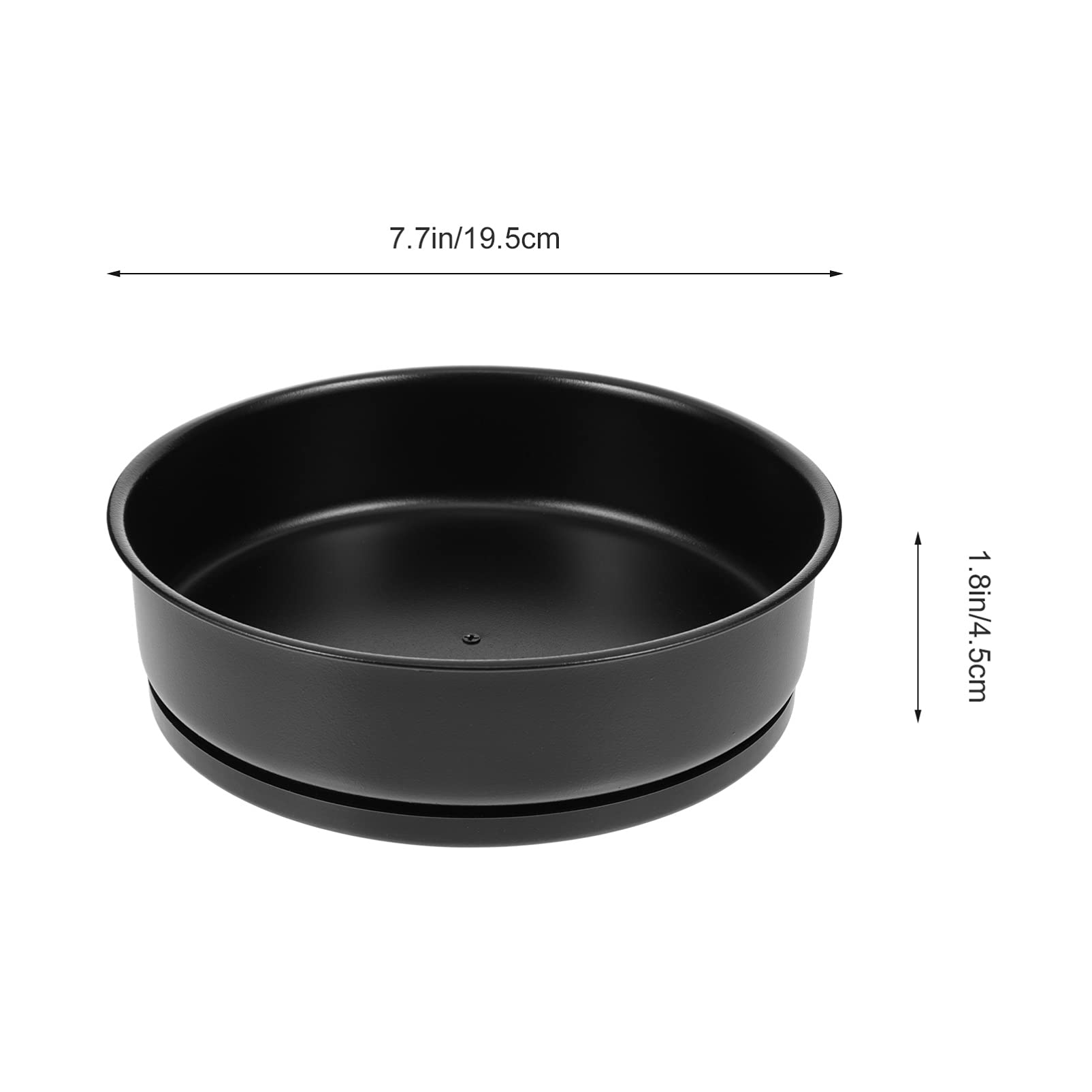 Alipis Rotating Storage Tray Kitchen Organizer Stainless Steel, Turntable Rack 360 Degree Spinning Storage Container Cabinet Organizer
